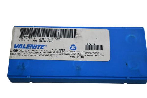 Pack of 8 NEW Valenite DNMP-431E VC2 Indexable Carbide Inserts – VB Industrial Supply