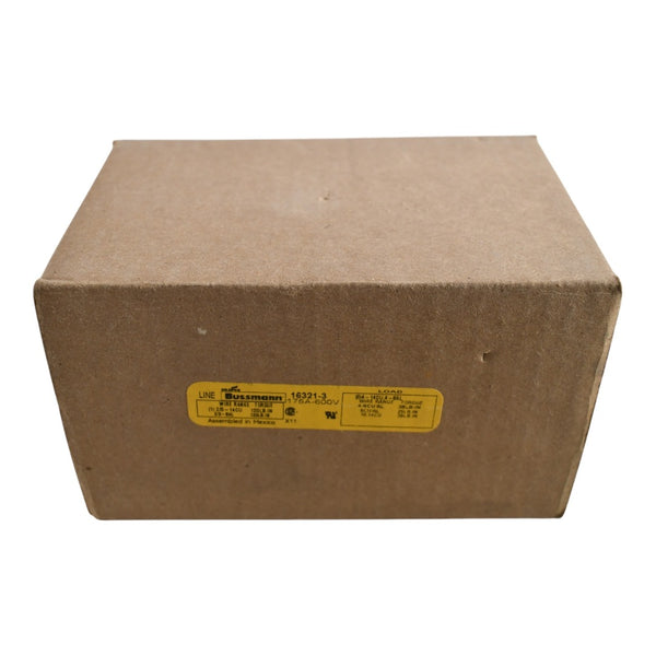 NEW Bussmann 16321-3 Power distribution block 600 Vac, 600 Vdc, 175A – VB Industrial Supply