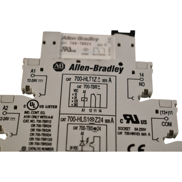 NEW Allen Bradley 700-HLT1Z Terminal Block Relay with 700-TBR24 Relay