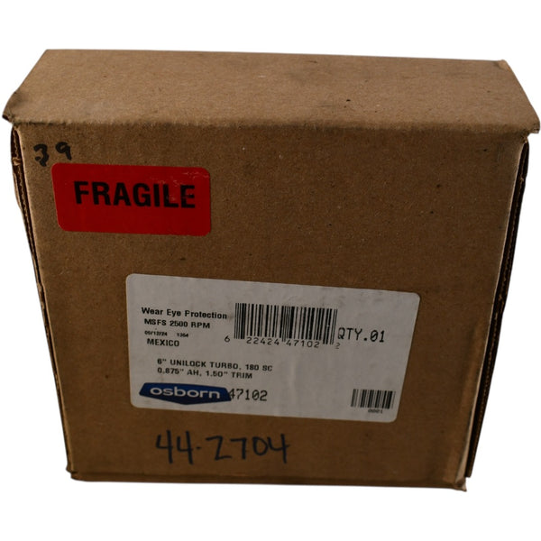 NEW Osborn 47102 6'' ATB Uni-Lok Disc Brush 180 Grit Silicon Carbide