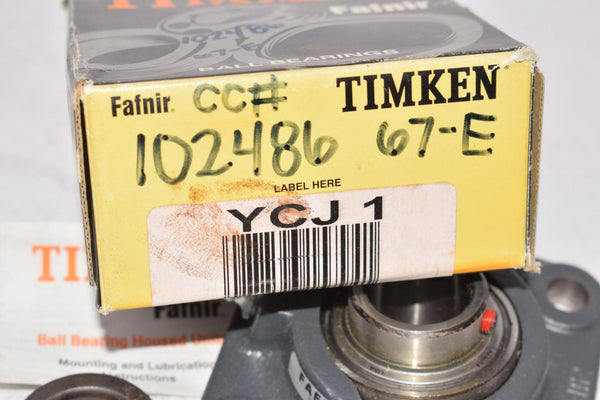 NEW TIMKEN FAFNIR YCJ1 YCJ-1 4 Bolt Flange Mount Bearing