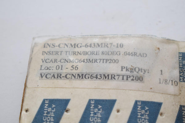 NEW CNMG 643-MR7 TP200 Carbide Turning Insert – VB Industrial Supply