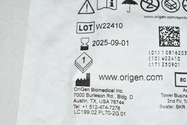 NEW Origen Biomedical PL70-2G Cell Culture Bag 70ml