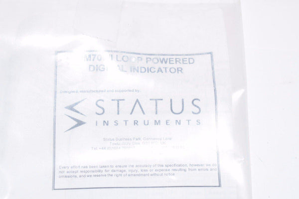 NEW STATUS INSTRUMENTS DM700/I INDICATOR, Temperature Sensor