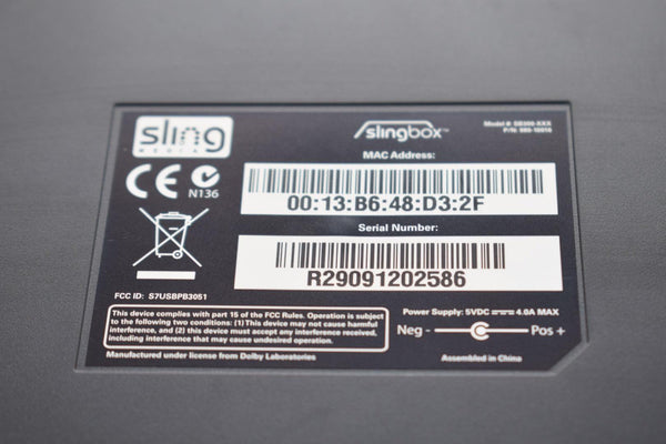 Slingbox SB300-XXX Sling Media Internet Streaming Player Box