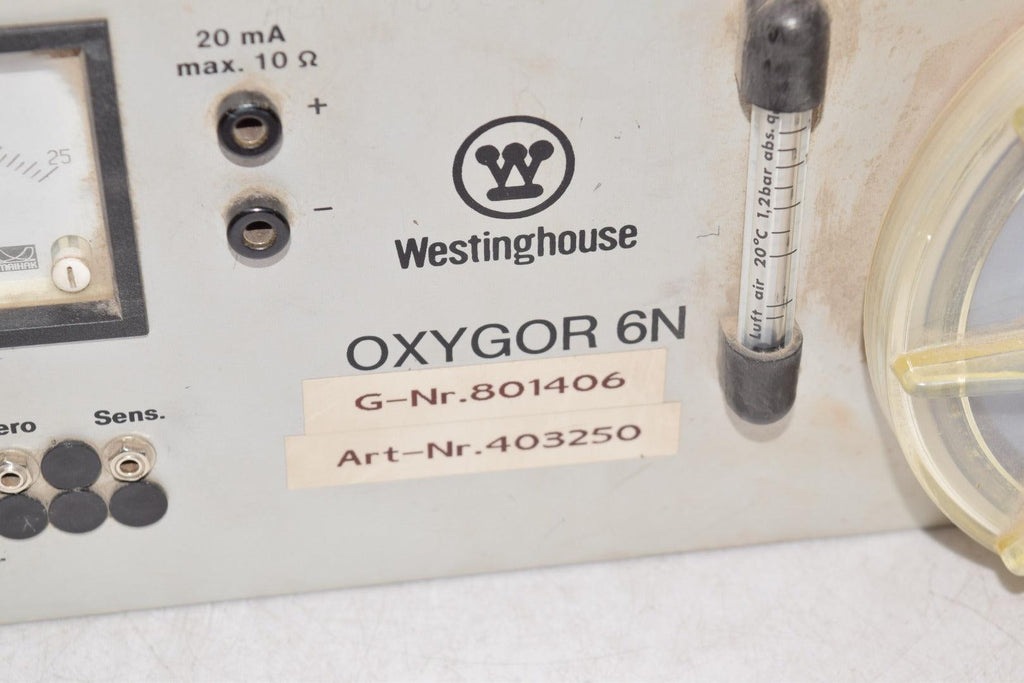 Westinghouse OXYGOR 6N, 801406, 403250 Oxygen Analyzer – VB Industrial ...
