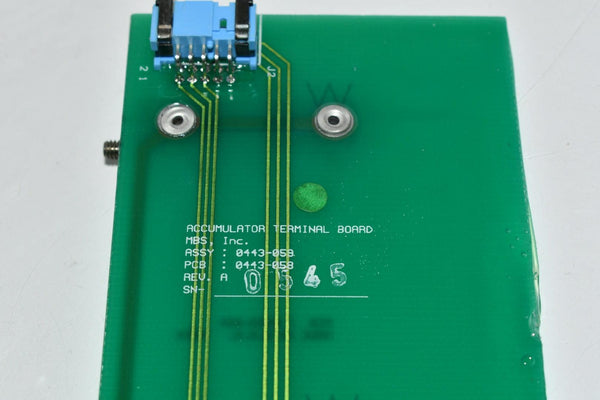 Ametek MBS INC 0443-059 Accumulator Terminal Board PCB