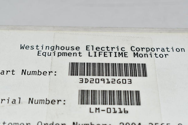 NEW Westinghouse 3D20912G03 Plex Lifetime Monitor – VB Industrial Supply