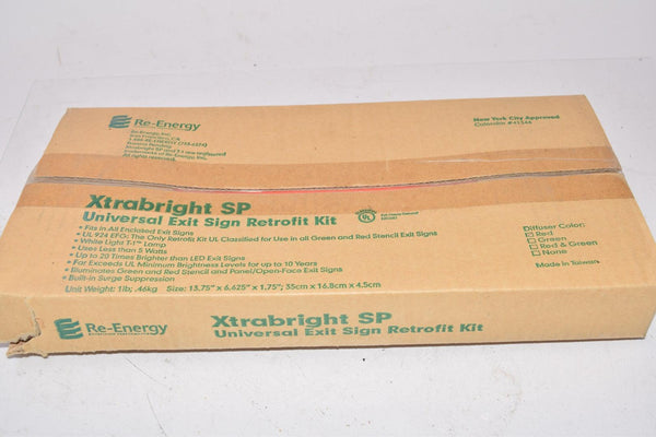 NEW Re-Energy Xtrabright SP Universal Exit Sign Retrofit Kit 277VAC 60 ...