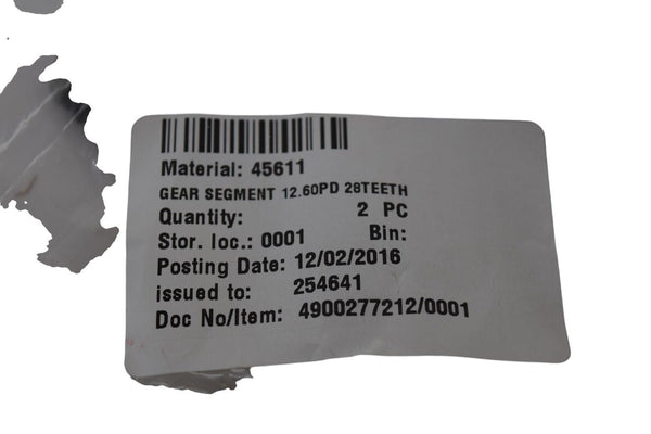 NEW Bosch Gear Segment 12.60PD x 28 Teeth – VB Industrial Supply