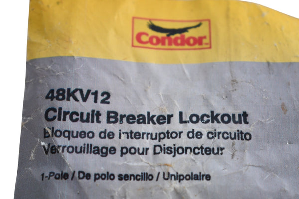 NEW CONDOR 48KV12 Single Pole Breaker Lockout, 120/240, Bar Clamp Lock ...