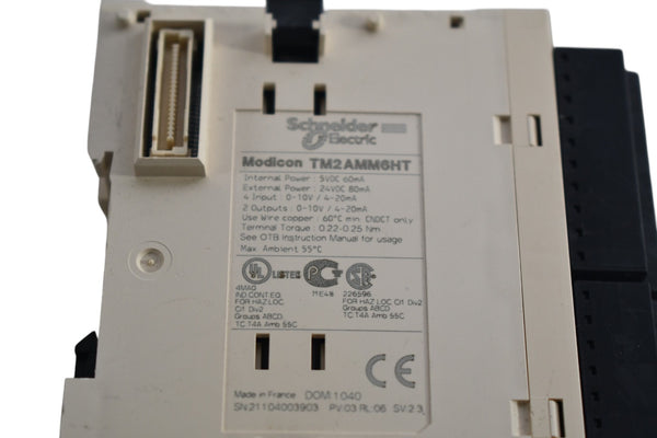 Schneider Electric TM2AMM6HT PLC Expansion Module, Analog Terminal I/O ...