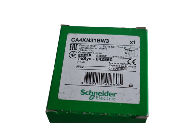 NEW Schneider Electric CA4KN31BW3 Tesys Control Relay – VB Industrial ...