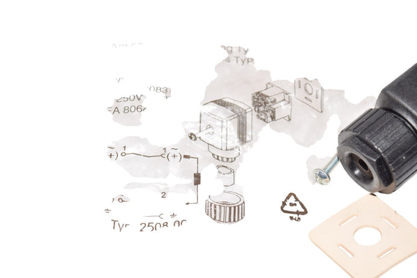 Burkert 2508-00/3 Solenoid Valve Plug Connector – VB Industrial Supply