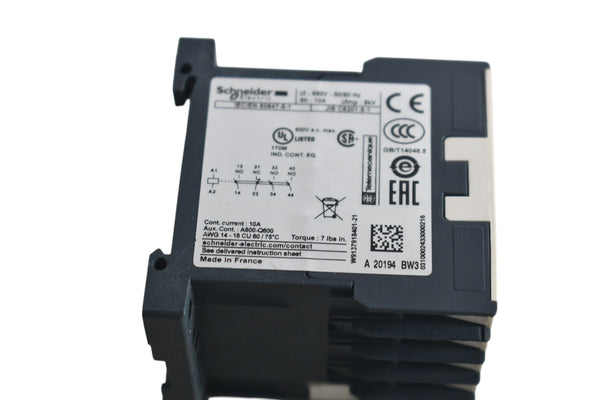 Schneider Electric CA4KN31BW3 Control Relay, 3NO/1NC, 24 VDC, DIN Rail ...