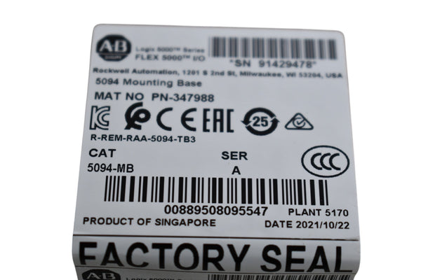 NEW Allen Bradley 5094-MB FLEX 5000 Mounting Base