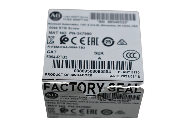 NEW Allen Bradley 5094-RTB3 5094 RTB Screw FLEX 5000 Removable Termina