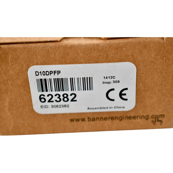 NEW Banner Engineering D10DPFP D10 Series High Performance Fiber Optic ...