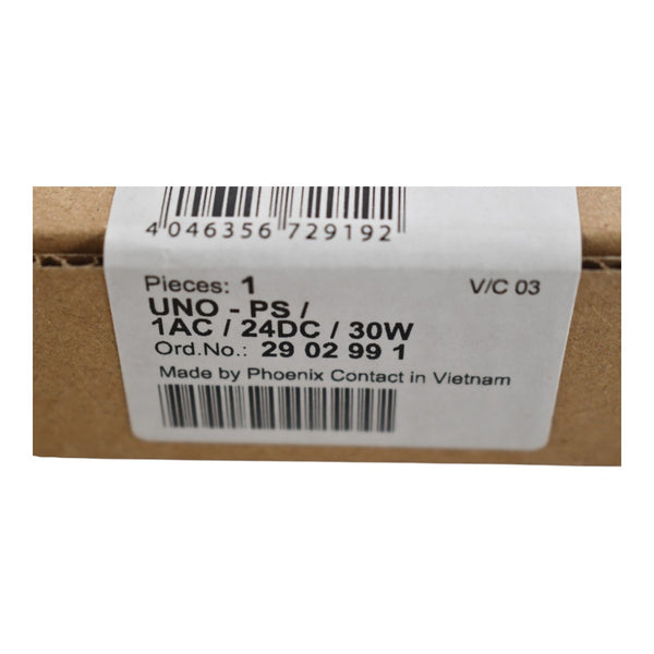 NEW Phoenix Contact 2902991 UNO-PS/1AC/24DC/ 30W - Power supply unit ...