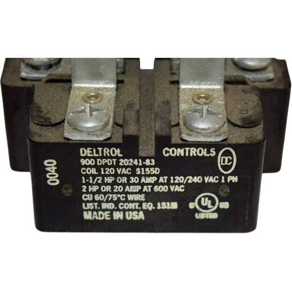Deltrol Controls 20241-83 Power Relay 120 VAC Coil – VB Industrial Supply