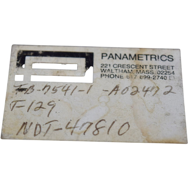 Panametrics Reference Block TB7541-1 ASTM E164 IIW Type Block in 1018 ...