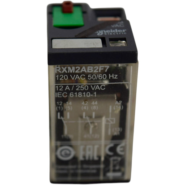 NEW Schneider Electric RXM2AB2F7 Miniature Plug-In Relay Switch 120 VA ...