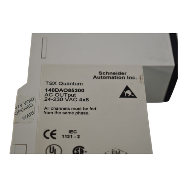 Schneider Electric 140DAO85300 DISCRETE OUTPUT MODULE 10-253 VAC – VB ...