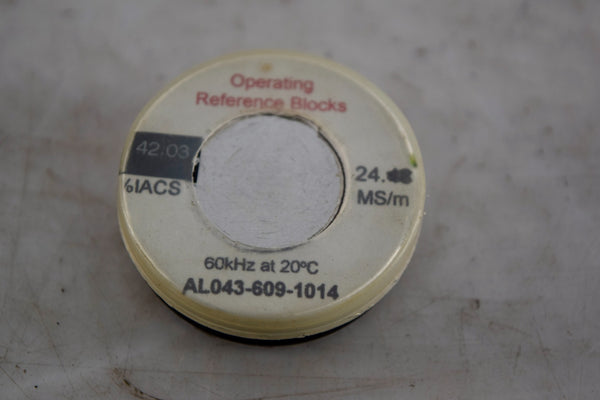 Hocking AL043-609-1014 42.03%IACS Operating Reference Block Conductivi