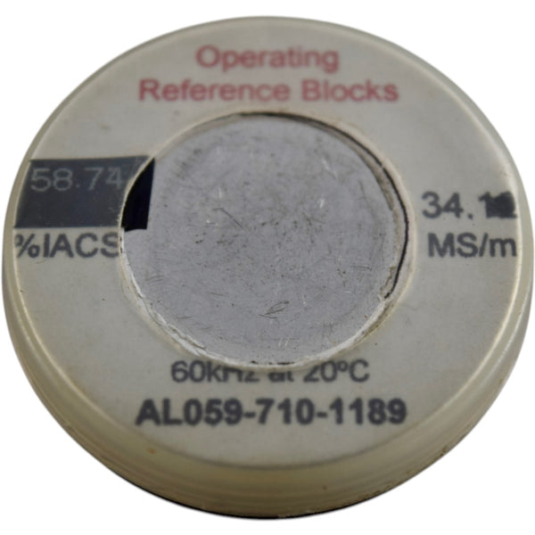 Hocking AL059-710-1189 Operating Reference Block Conductivity 58.74%IA