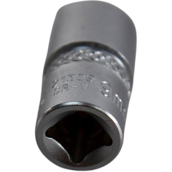Sonic 21509 1/4'' Drive Metric Flank Socket 6pt. 9mm – VB Industrial Supply