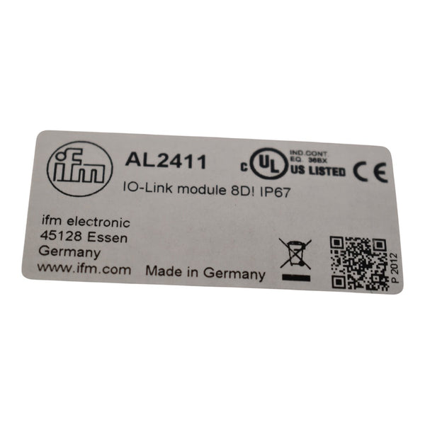 NEW IFM Effector IO-Link CompactLine module AL2411 IO-Link module 8 DI ...