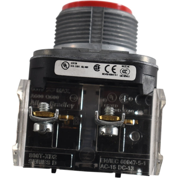 NEW Allen Bradley, 800T-A6D2, Flush Head RED Push Button Switch – VB ...
