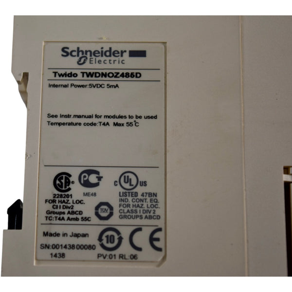 Schneider Electric TWDNOZ485D Module with Integrated Link Adaptor – VB ...