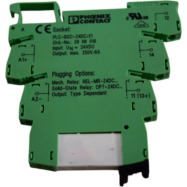 Phoenix Contact 2961105 Relay 6A 240V PLC-BSC-24DC/21