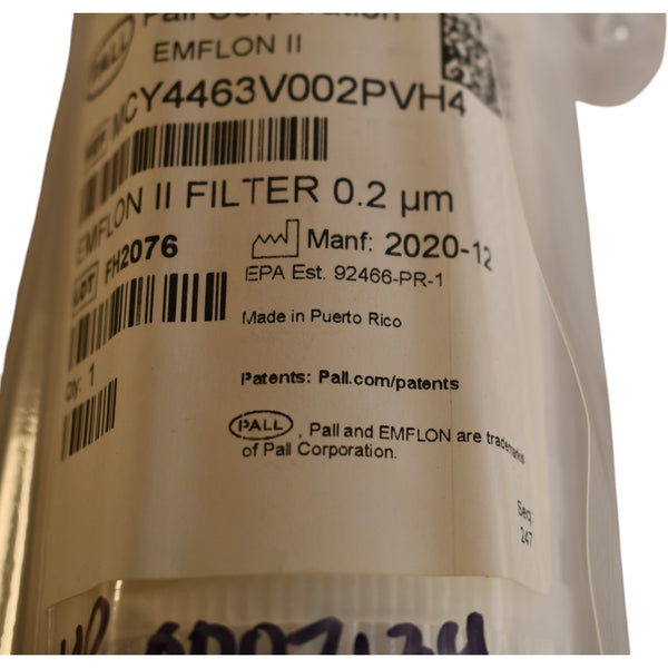 NEW Pall Emflon II PFRW Filter MCY4463V002PVH4 – VB Industrial Supply