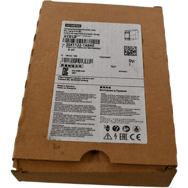 NEW Siemens 3SK1122-1AB40 SIRIUS safety relay Basic unit Advanced seri ...