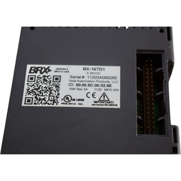 Automation Direct BX-16TD1 BRX discrete output module, 16-point, 12-24 ...