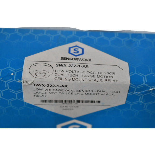 NEW SensorWorx SWX-222-1-AR Ceiling Occupancy Sensor Low Voltage OCC D ...