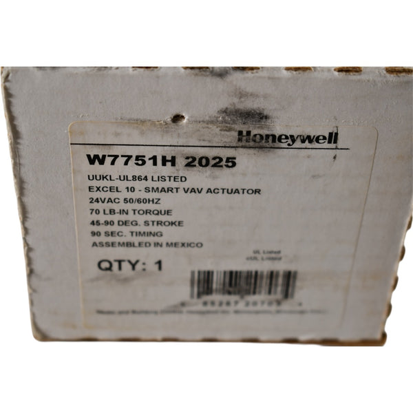 NEW Honeywell W7751H2025 Smart VAV Actuator Excel 10 24VAC 70 lb-in To ...