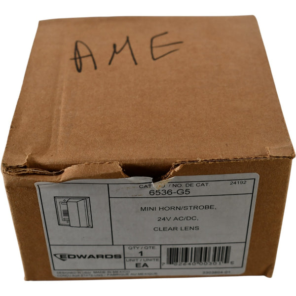 NEW Edwards Signaling 6536-G5 Horn/Strobe 24V AC – VB Industrial Supply