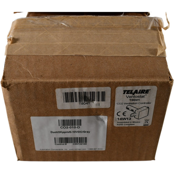 NEW Telaire Ventostat CO2-010-D Duct Mount CO2 Sensor, 0 to 2000 ppm ...
