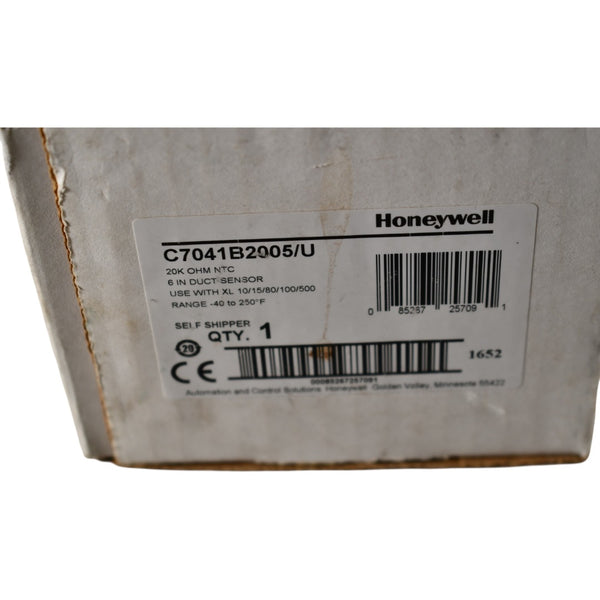 NEW Honeywell C7041B2005/U HVAC Sensors, C7041 Series 20K DUCT TEMP SE ...