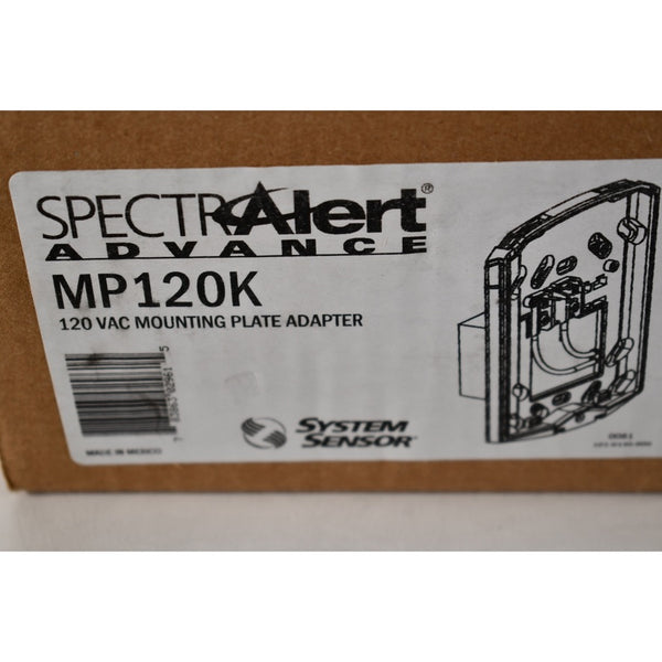 NEW System Sensor MP120K SpectrAlert Advance 120V AC Adapter Mounting ...