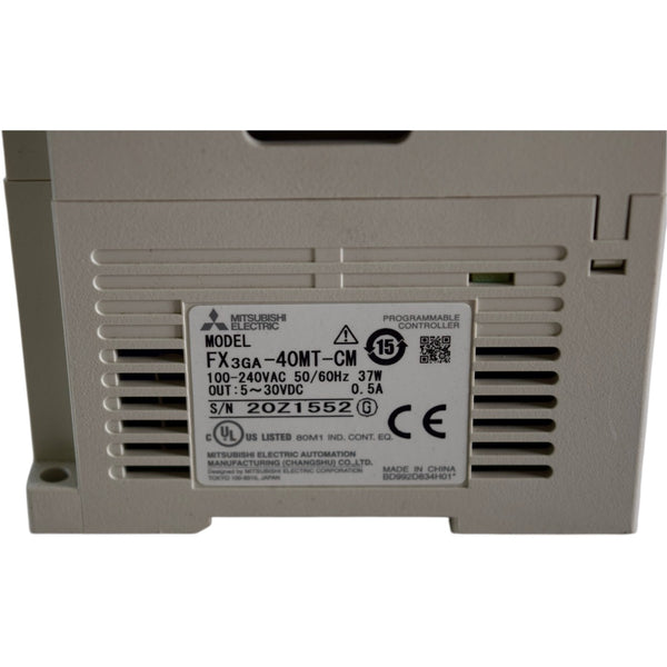 Mitsubishi FX3GA-40MT-CM Programmable Controller 100-240VAC – VB ...