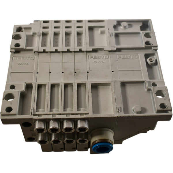 Festo Pneumatic MPAL-Vi Manifold + 8087171 End Plate + 3x 533343 Solen ...