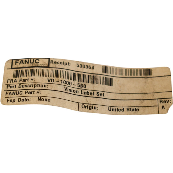 NEW Fanuc VO-1800-560 iRVision Label Set 3-Pack Assorted Sizes – VB ...