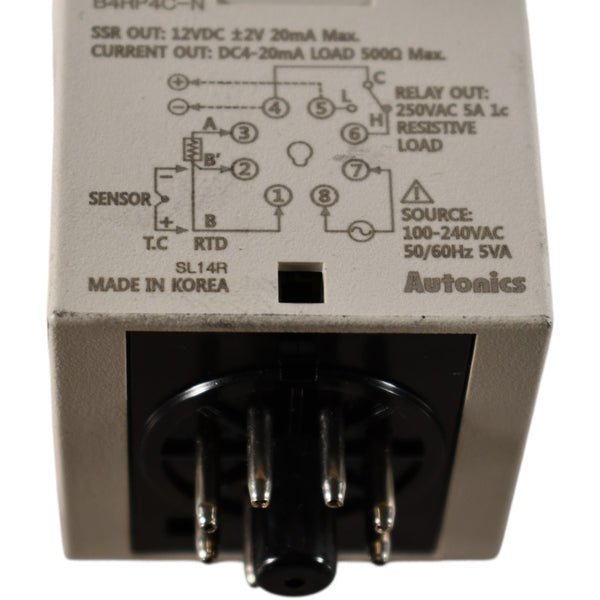 NEW Autonics T3S/T4S B4RP4C-N Temp Controller 0-400 C RTD Relay Output