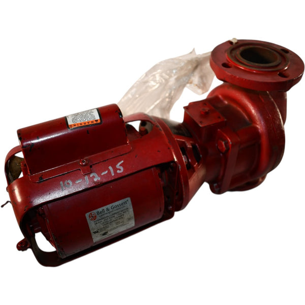 NEW Bell & Gossett 2'' BI Booster Pump 1/6HP AC Motor 115V 1Ph 1725RPM ...