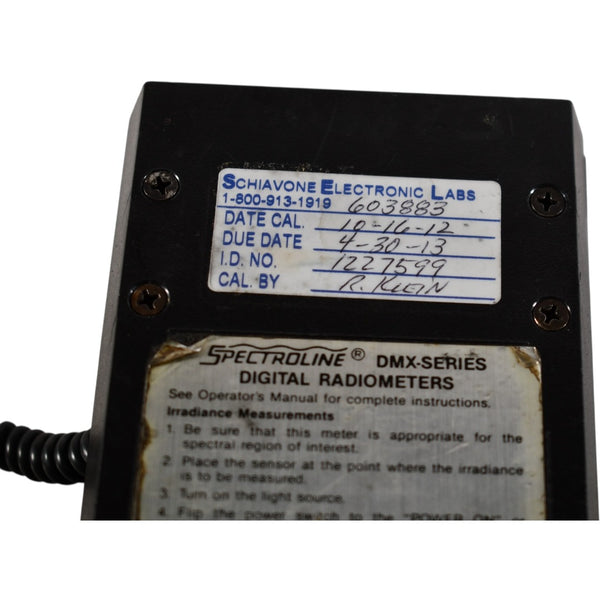 PARTS Spectroline DM-365XA Digital UV Radiometer NDT Repair Readout Un