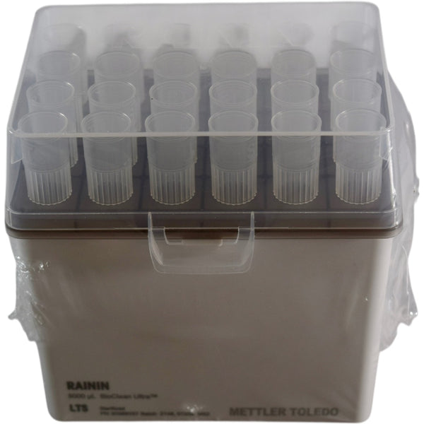 NEW Rainin Mettler Toledo 5000uL BioClean Ultra 30389257 1 Rack 24 Tot ...